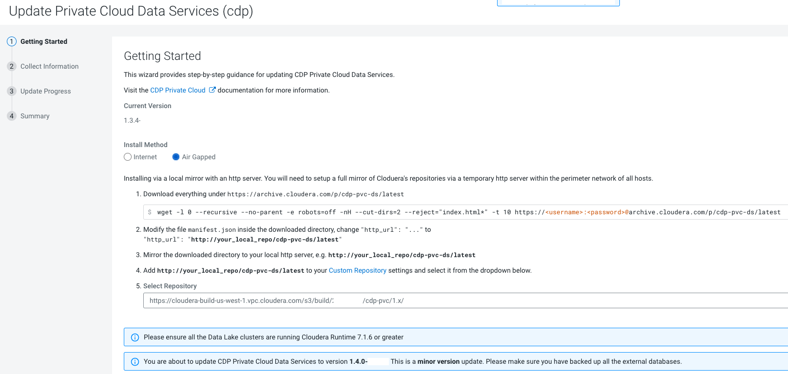 Update from 1.4.1 or 1.5.0 to 1.5.1 (OCP)