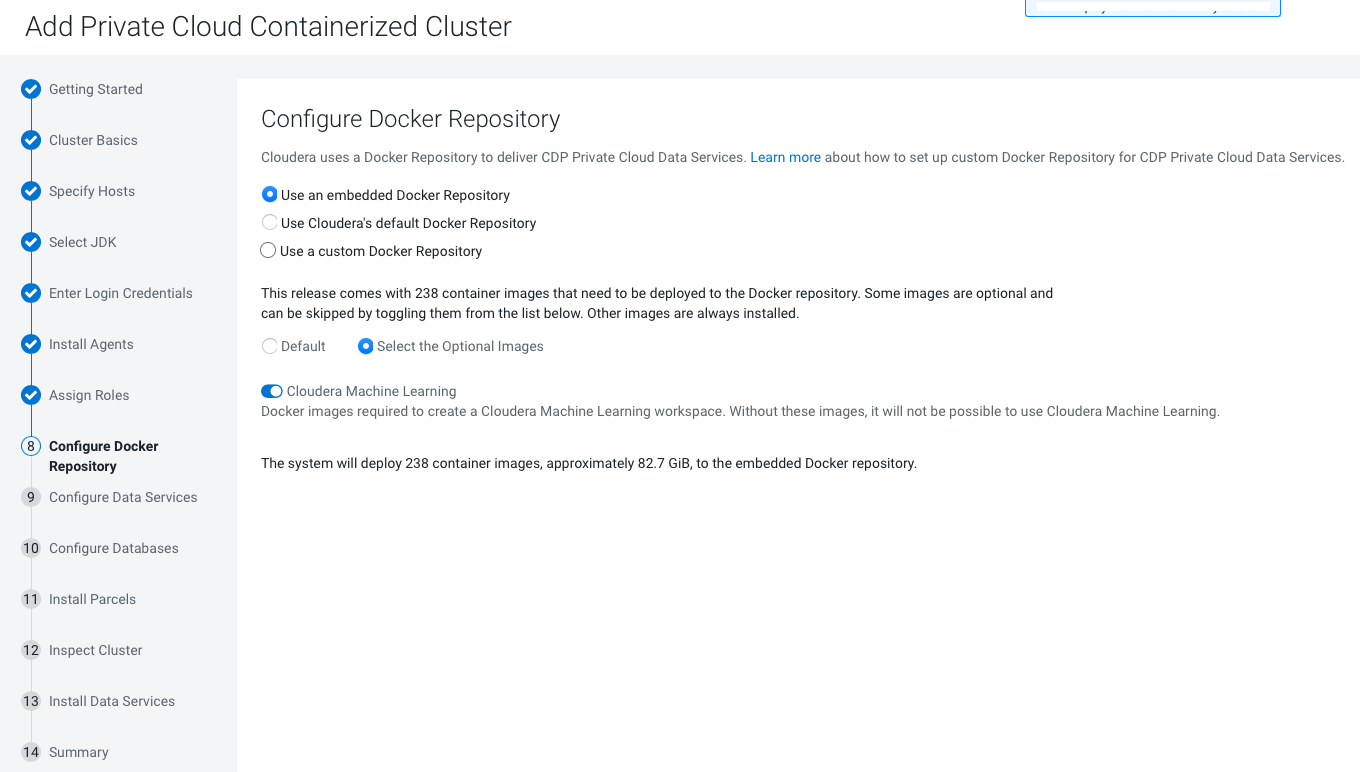 Installing CDP Private Cloud Data Services using ECS