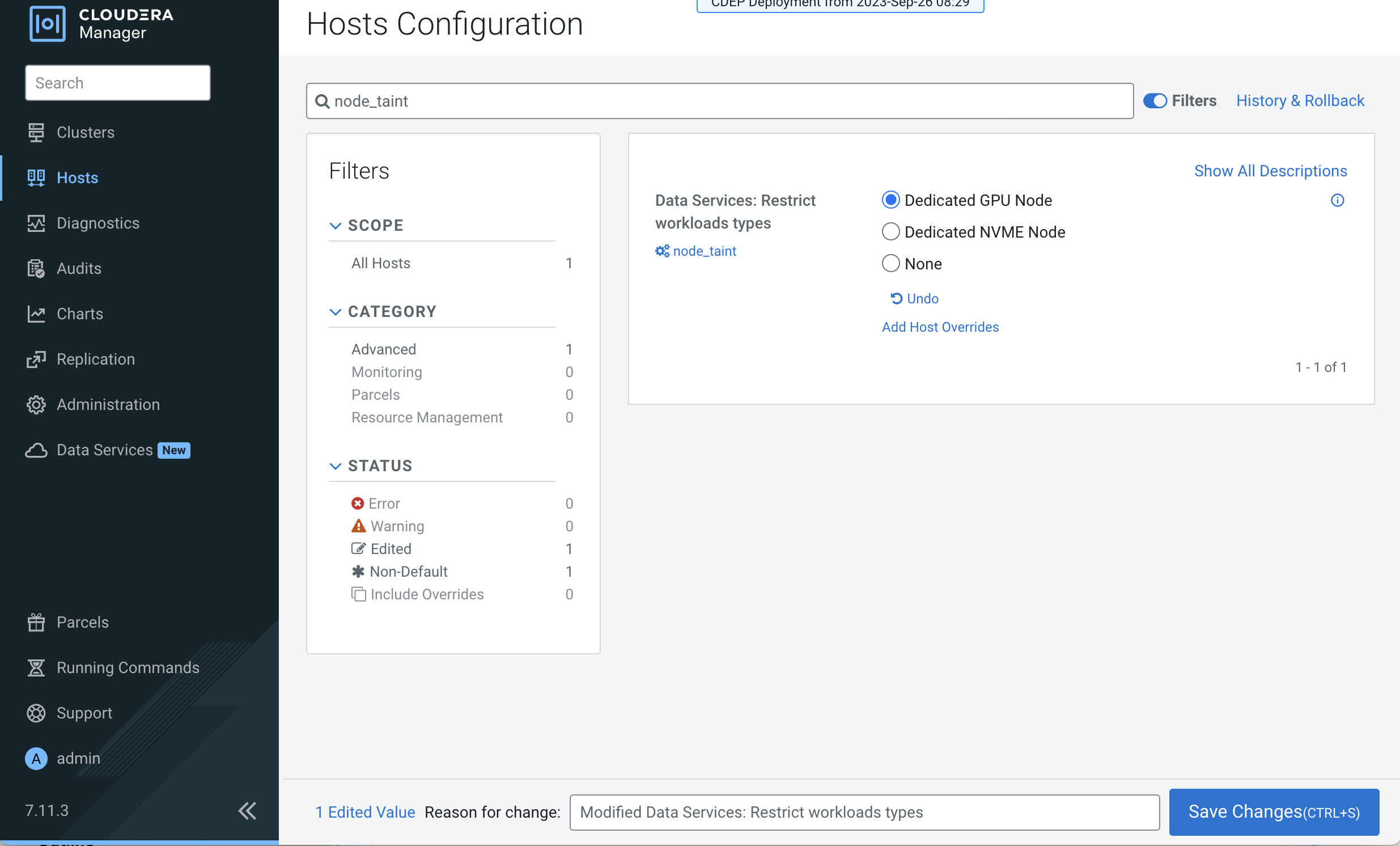 Dedicating ECS nodes for specific workloads