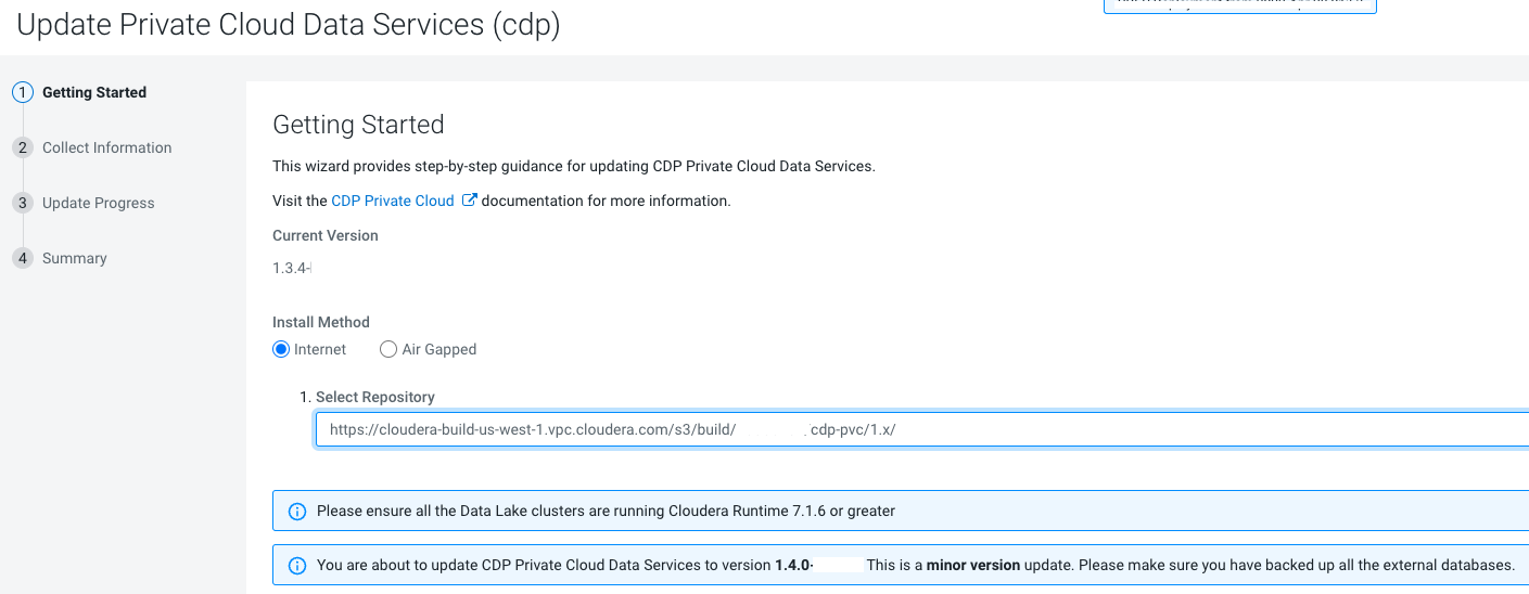 Upgrading CDP Private Cloud Data Services