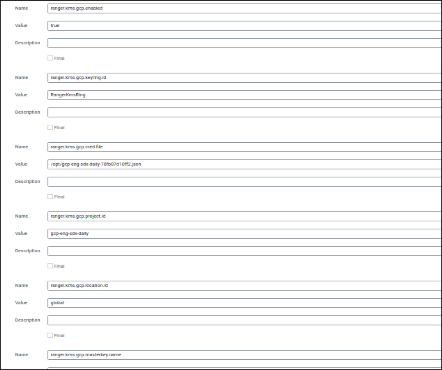 Integrating Ranger KMS DB with Google Cloud HSM
