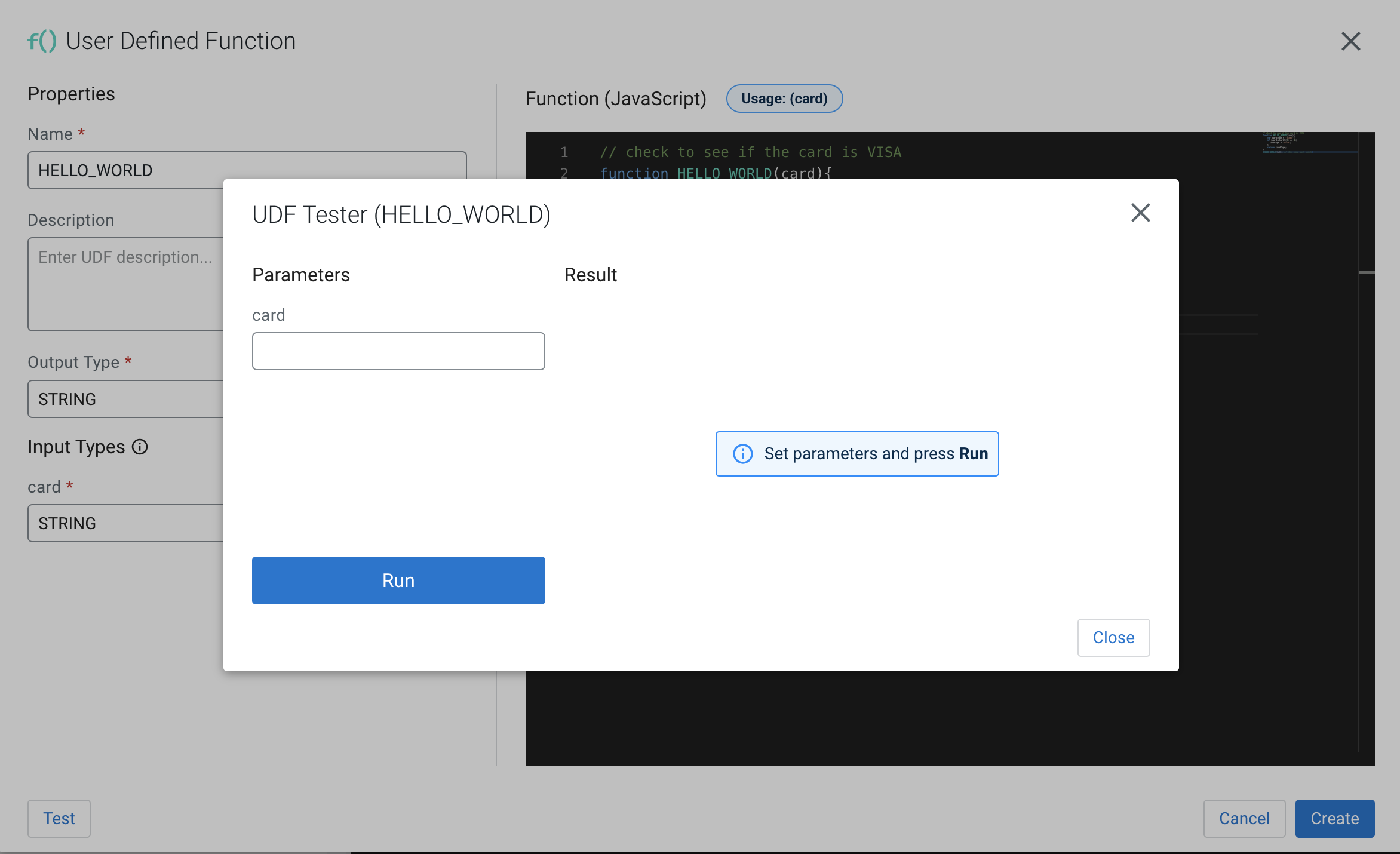 Creating Javascript User-defined Functions