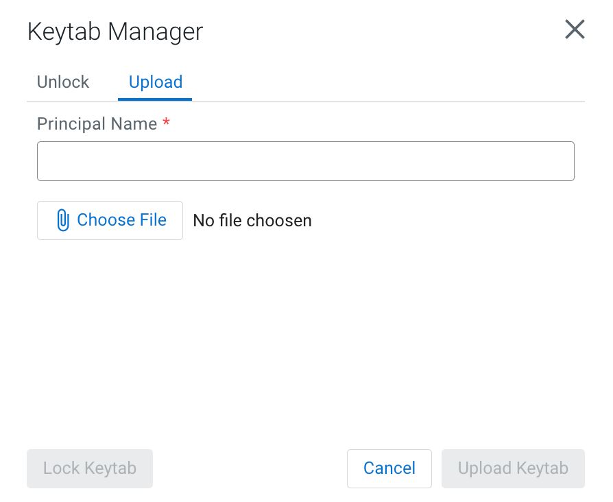 Uploading or unlocking your keytab