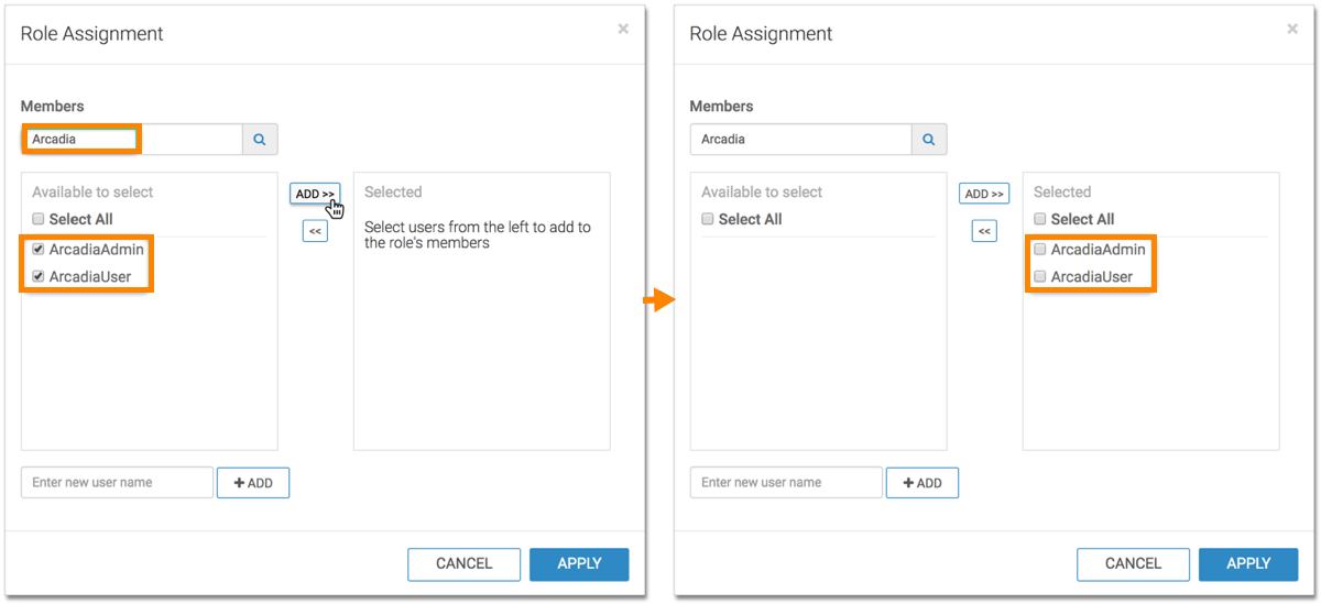 Assigning roles to multiple users