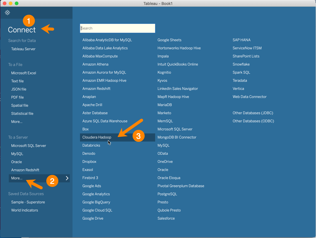 Connecting to Hive Virtual Warehouses from Tableau
